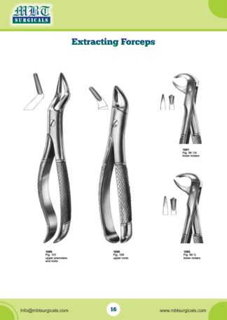 Extracting Forceps Set – Upper & Lower Molar Removal Tools - MBTSURGICALS